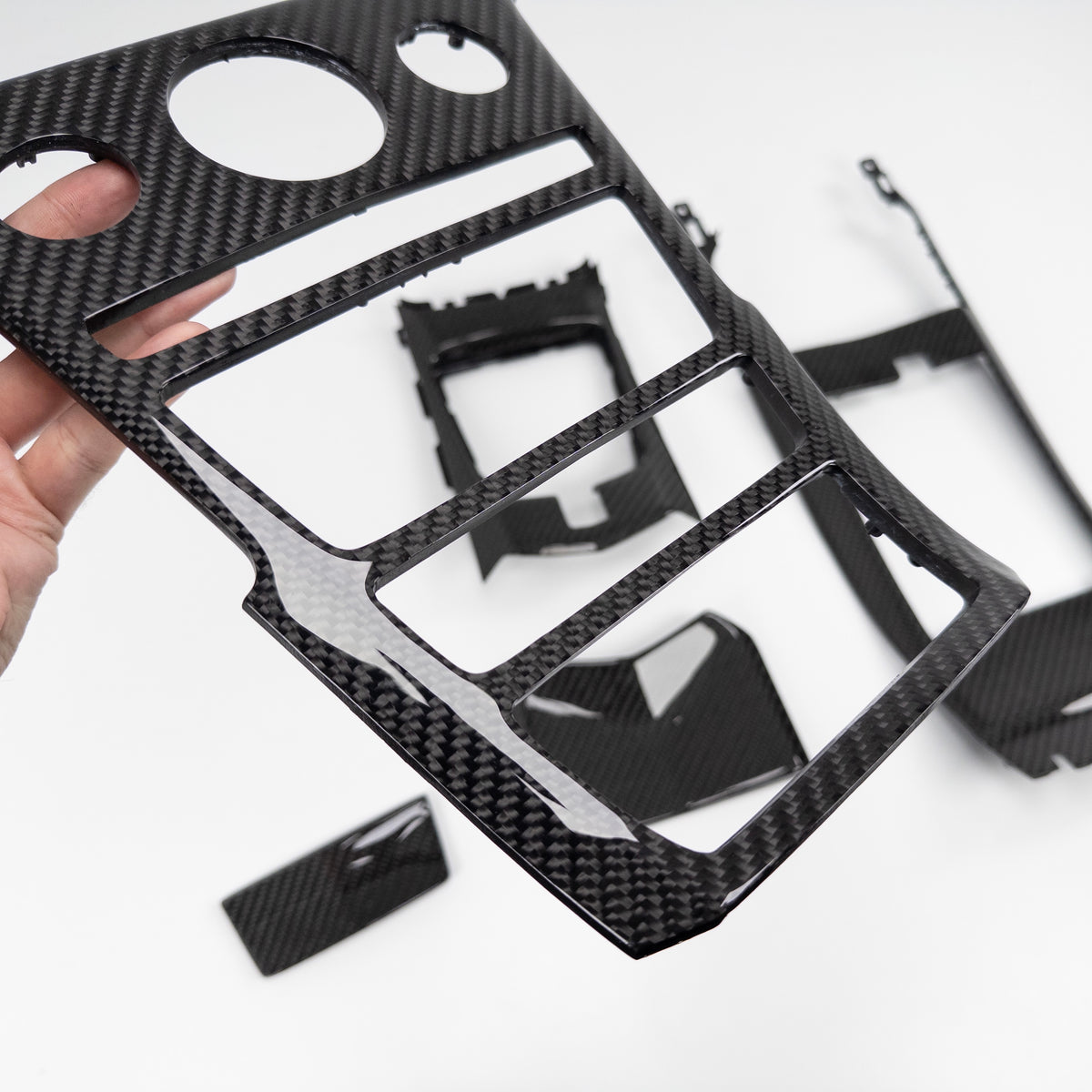 V2 Cadillac CTS/CTS-V Sedan/Coupe carbon fiber center console trim set ...